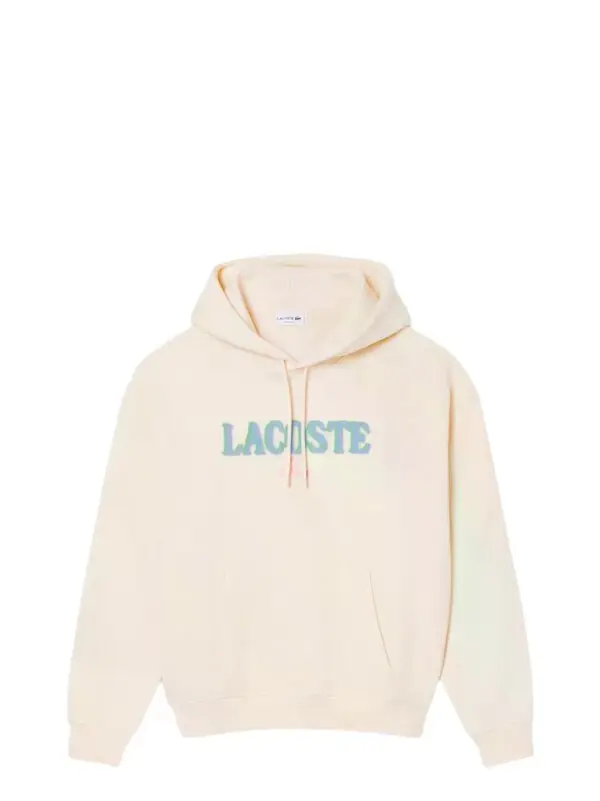 Lacoste Logo Hooded Sweatshirt - Neutrals