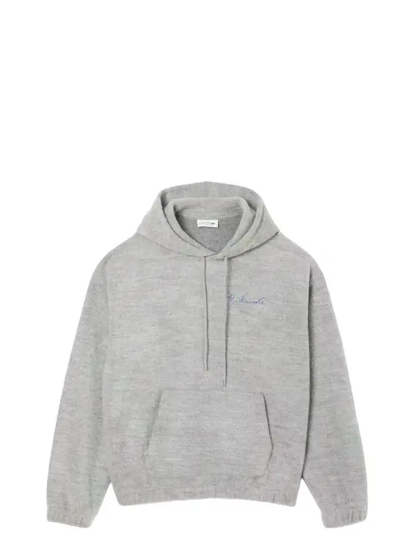Lacoste Long-sleeve Hoodie With Pocket - Grey