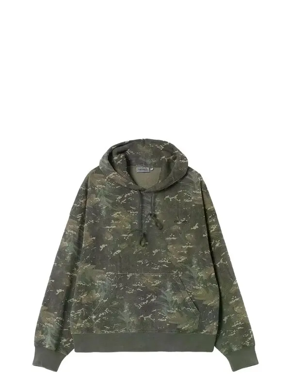 Carhartt Work In Progress Camouflage-pattern Hoodie - Green