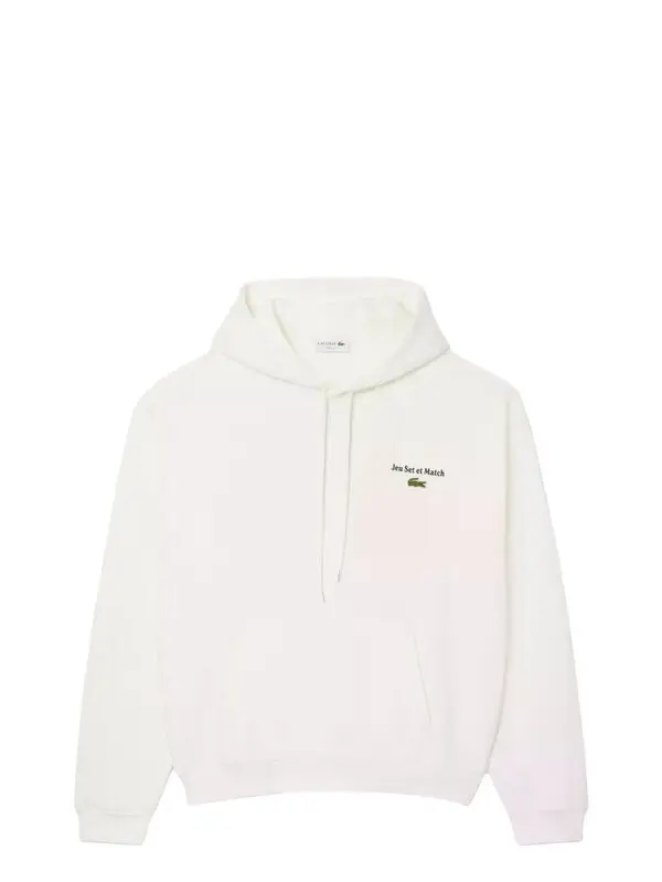 Lacoste Logo-detail Hoodie - White