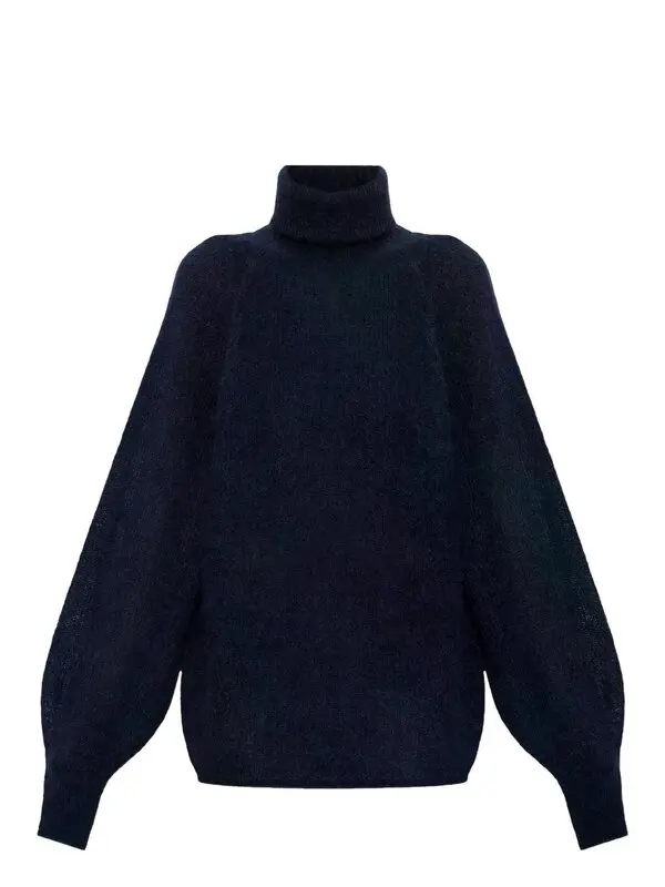 BY MALENE BIRGER Magoo Raglan-sleeve Turtleneck Sweater - Blue