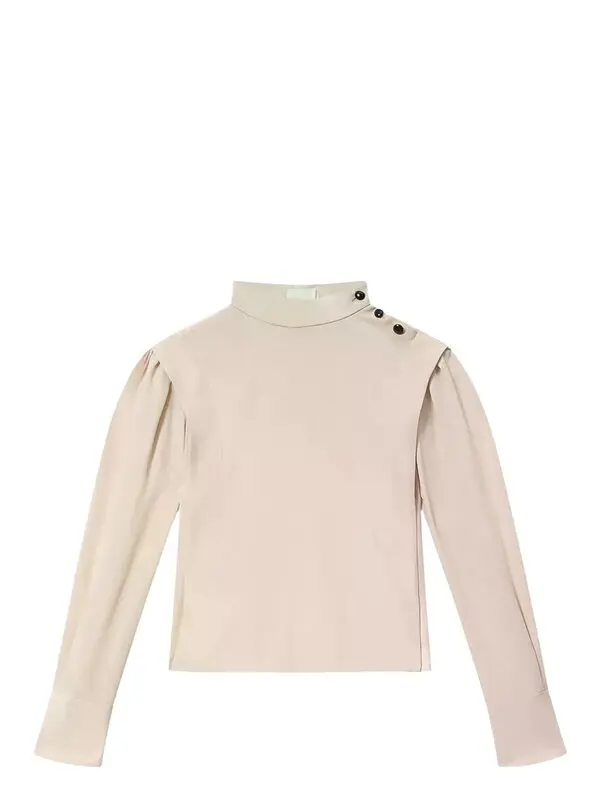 Isabel Marant Felissa Button-detail Top - Neutrals