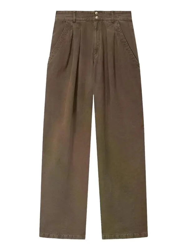 MARANT ETOILE Nadine Pleated Trousers - Brown