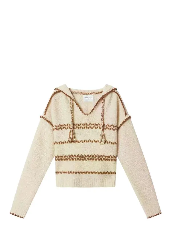 MARANT ETOILE Romera Hooded Pullover - Neutrals