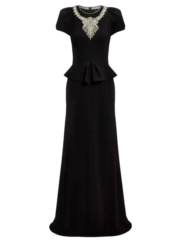 Jenny Packham Nocturne Maxi Dress - Black