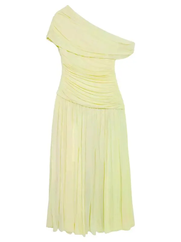 Simkhai Rhiannon Draped Midi Dress - Yellow