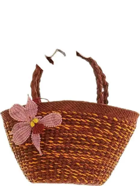 AMOR Y MEZCAL Flower-detail Tote Bag - Red