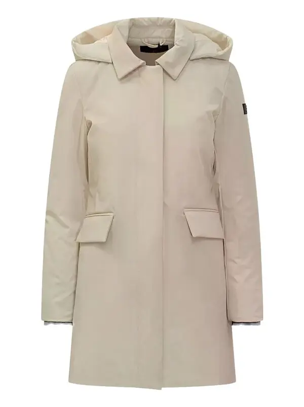 Peuterey Hooded Pocket Coat - Neutrals