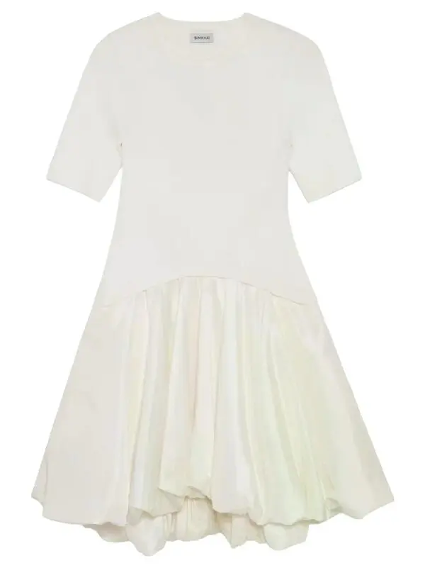 Simkhai Kenny Bubble-hem Mini Dress - White