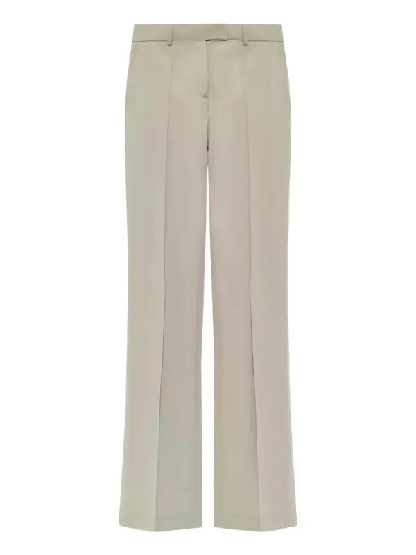 Attico Pressed-crease Trousers - Neutrals