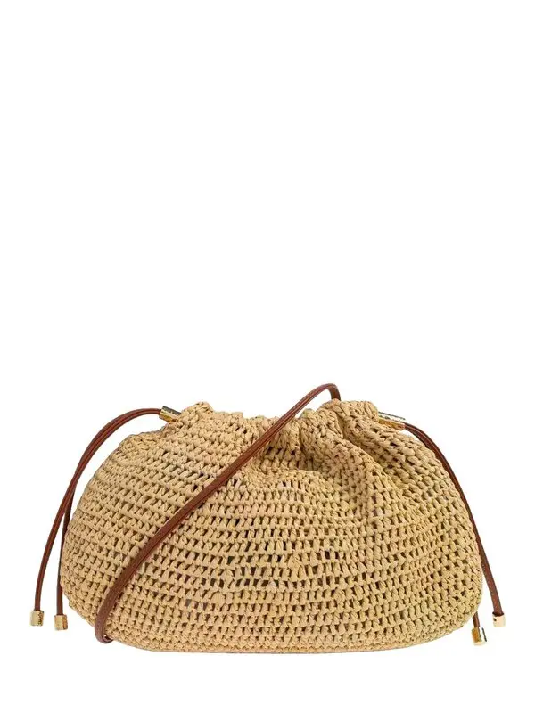 Ulla Johnson Lali Raffia Cross Body Bag - Neutrals