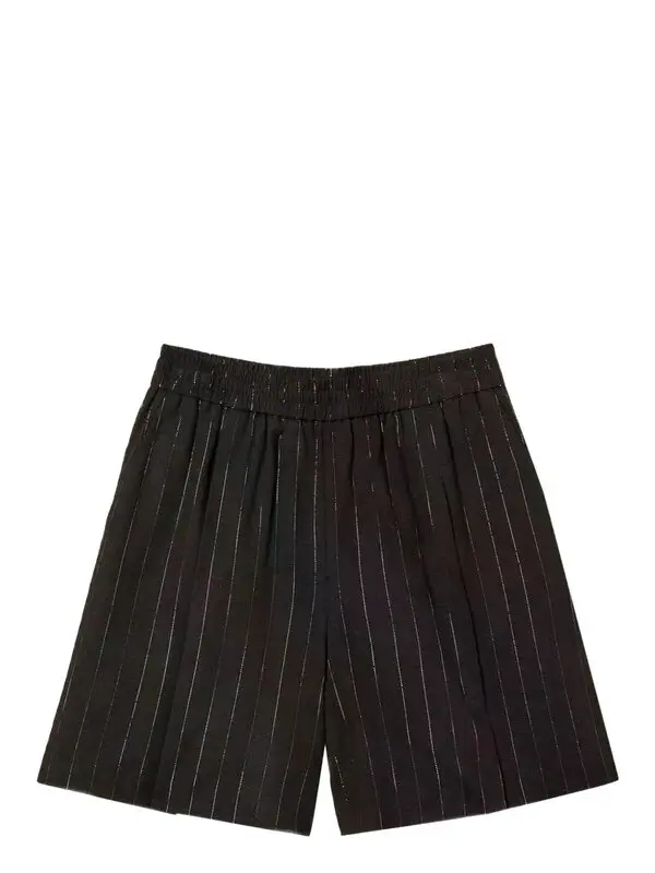 TWINSET Pinstriped Shorts - Black
