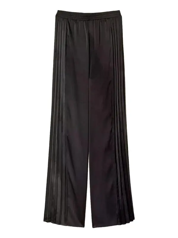 TWINSET Pleated Wide-leg Trousers - Black