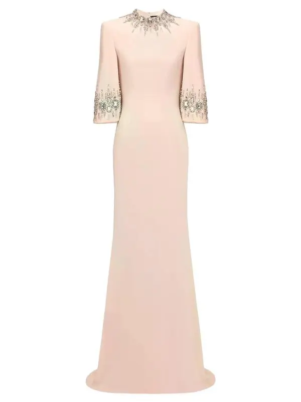 Jenny Packham Ilana Embellished Maxi Dress - Neutrals