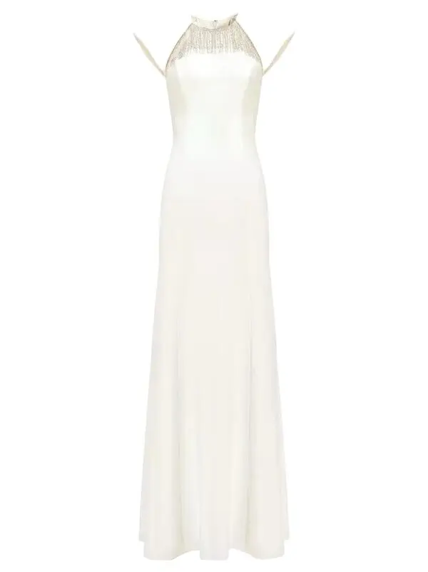 Jenny Packham Sonder Embellished Maxi Dress - Neutrals
