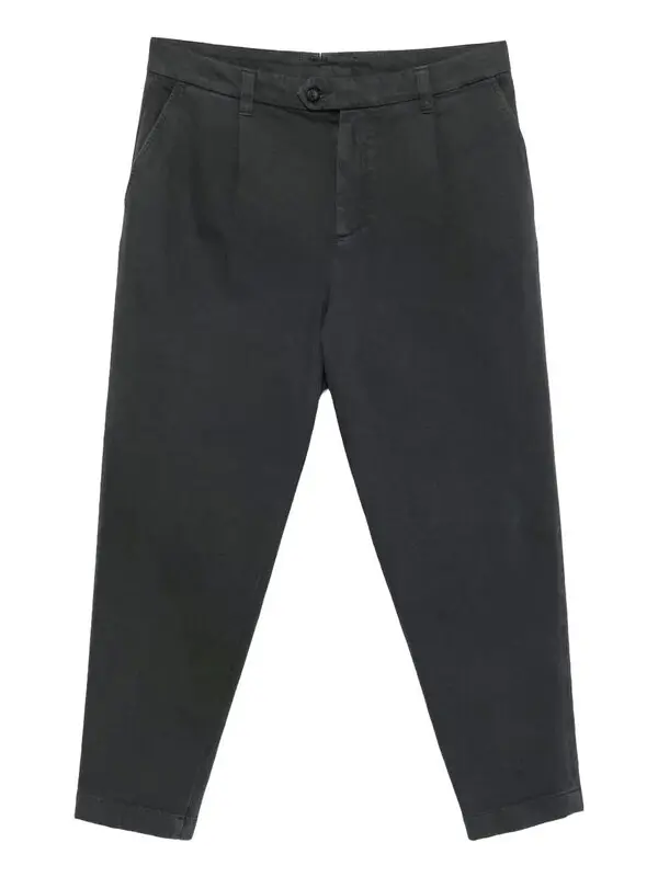 Eleventy Pleated-pocket Trousers - Grey