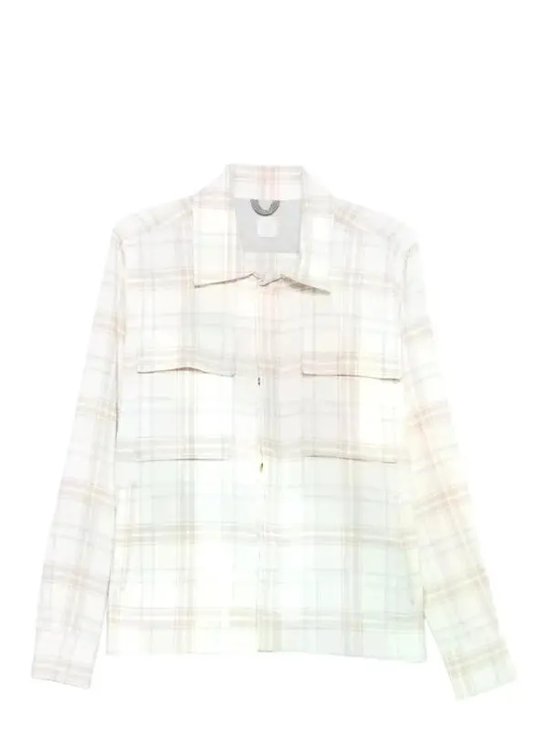 Eleventy Checked Shirt - Neutrals