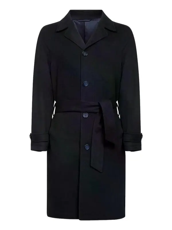 D4.0 Belted Coat - Blue