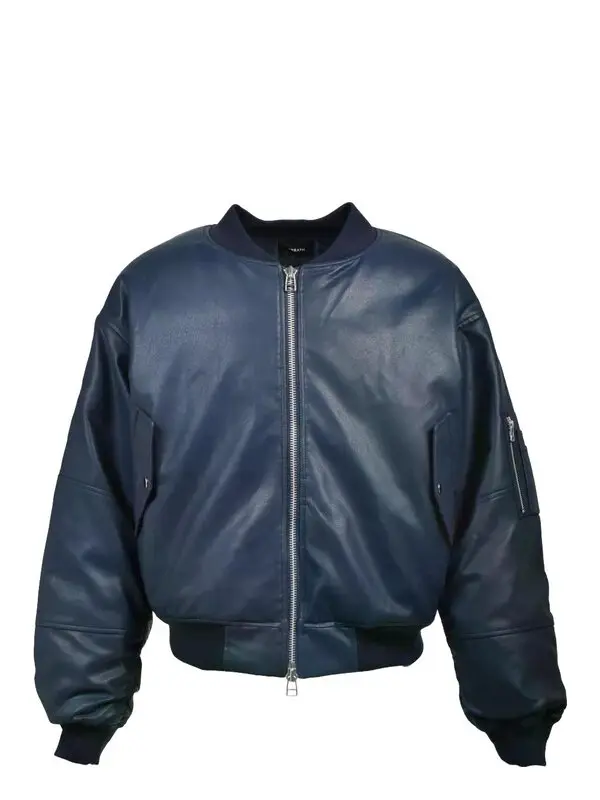 BREATH Zip-up Bomber Jacket - Blue
