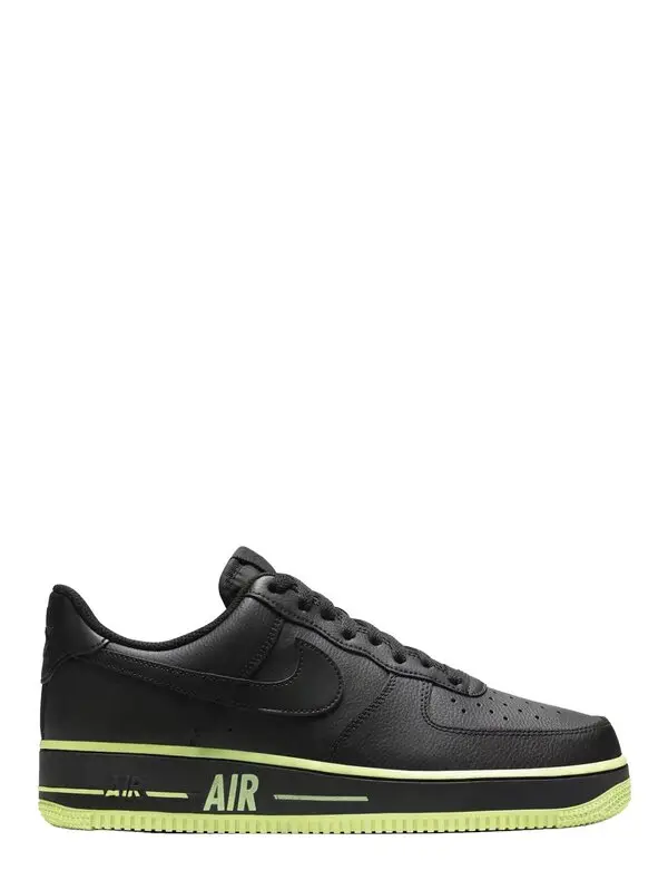 Nike Air Force 1 Low Ribbon Volt Sneakers - Black