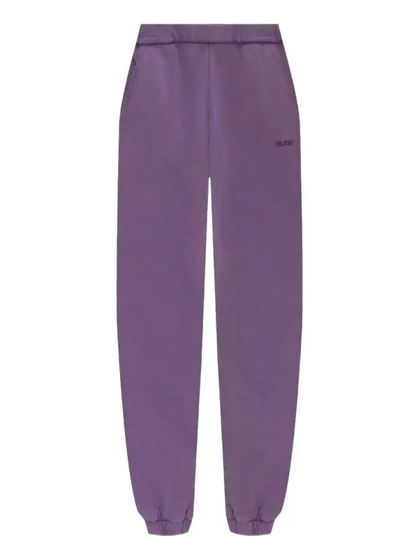 Attico Logo-embroidered Track Pants - Purple