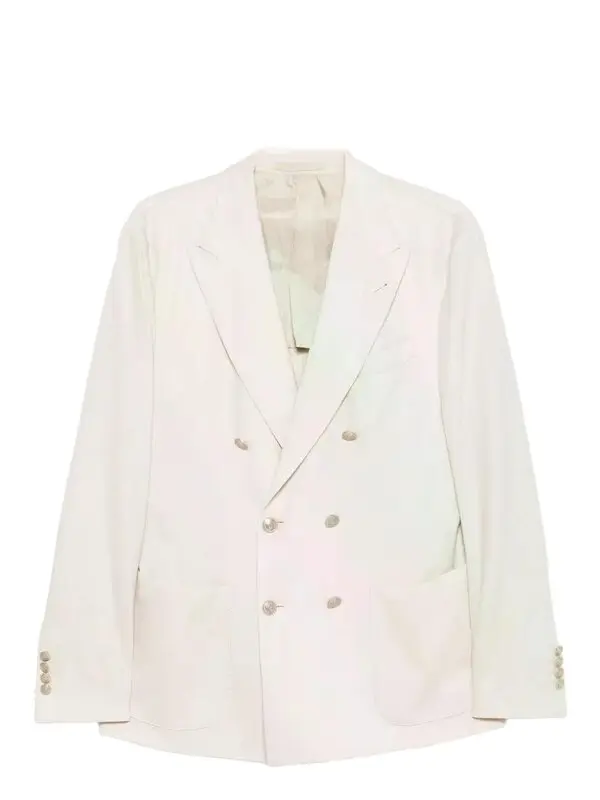 Eleventy Double-breasted Blazer - Neutrals