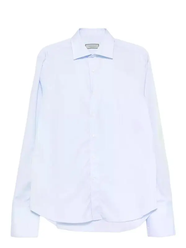 Canali Long-sleeve Cotton Shirt - Blue