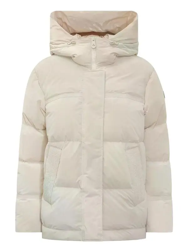 Peuterey Quilted Hooded Jacket - Neutrals