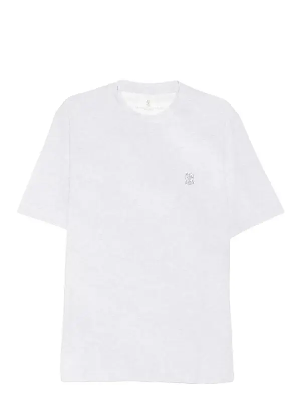 Brunello Cucinelli Logo Polo T-shirt - Grey