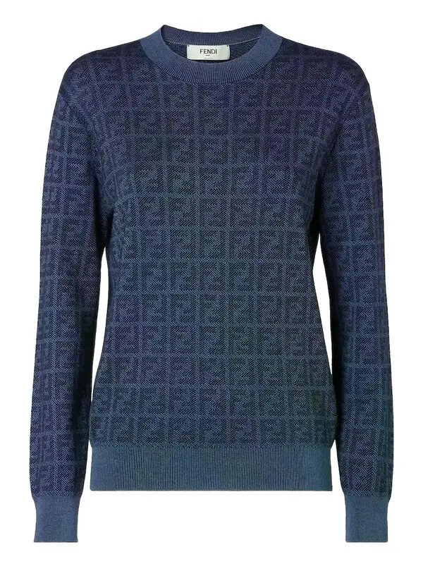 Fendi Patterned Sweater - Blue