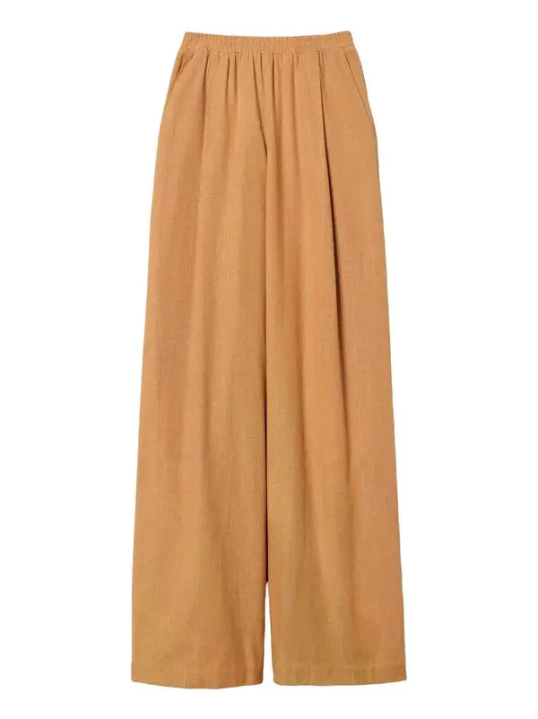 TWINSET Pinstriped Palazzo Pants - Brown