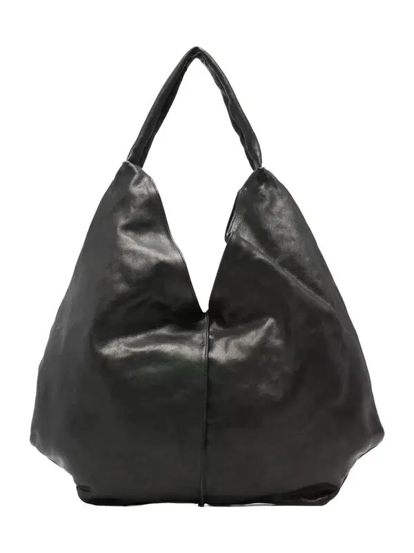 SOMMET Mimi Leather Shoulder Bag - Black