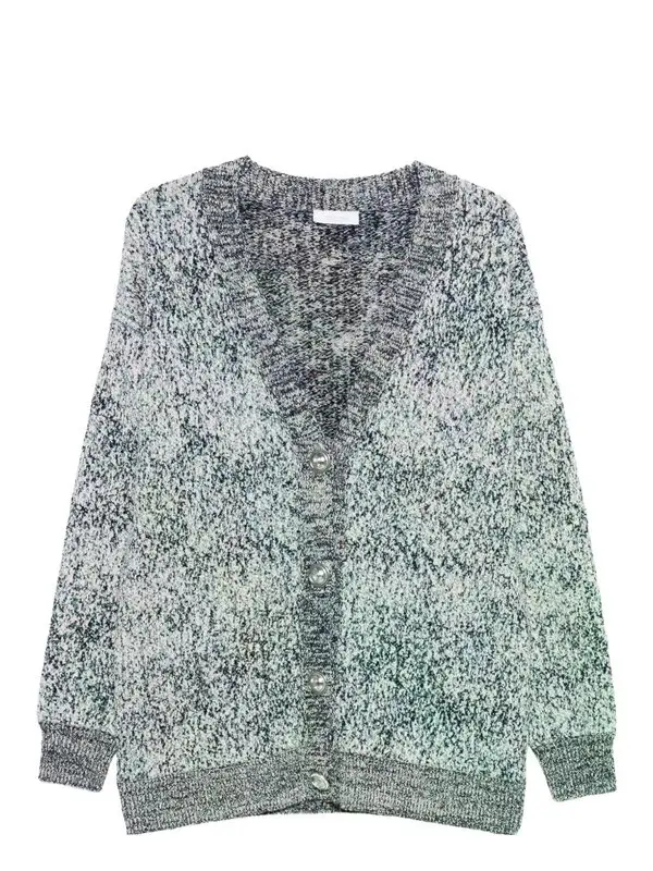 Rabanne V-neck Button-front Cardigan - Blue