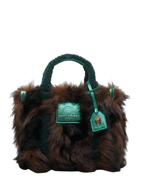 Kurt Geiger Faux Fur Tote Bag - Brown