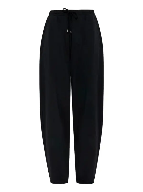 Sportmax Lord Drawstring Cotton Track Pants - Black