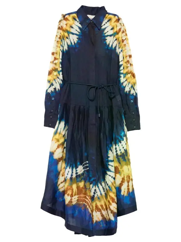 ALEMAIS Tie-dye Maxi Dress - Blue