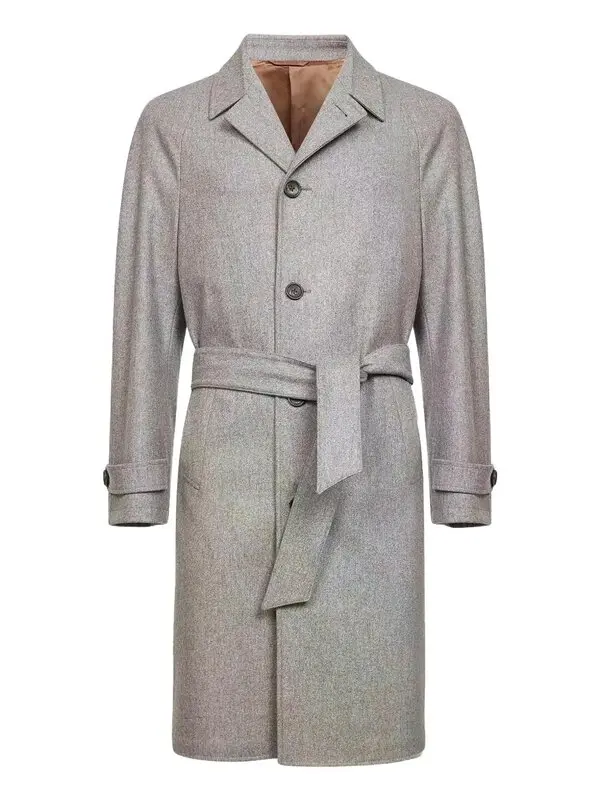 D4.0 Belted Coat - Grey