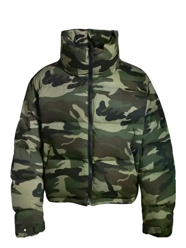 BREATH Camouflage Padded Jacket - Green