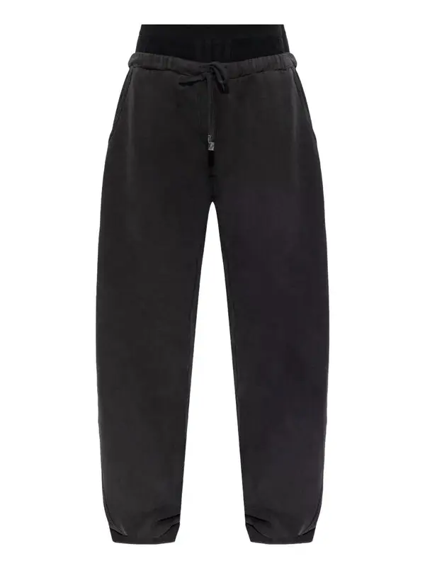 Attico Drawstring Track Pants - Black