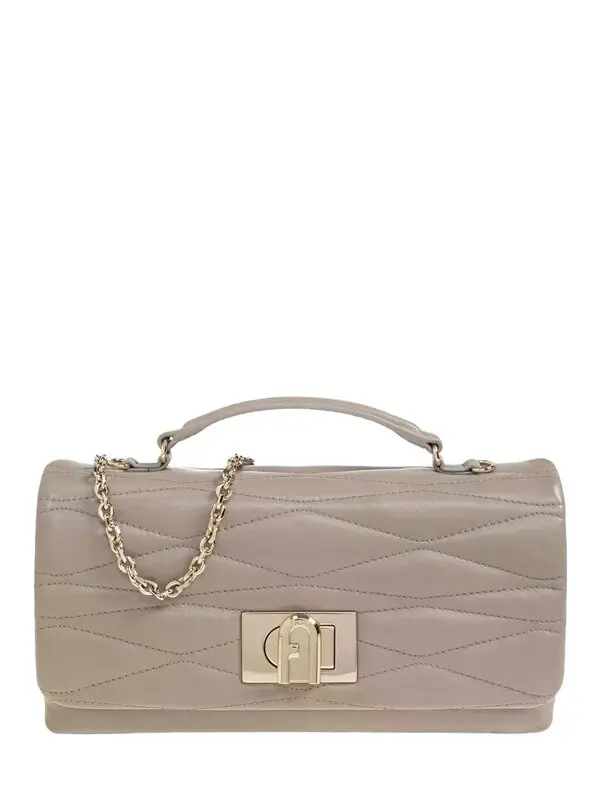 Furla 1927 Mini Leather Tote Bag - Neutrals