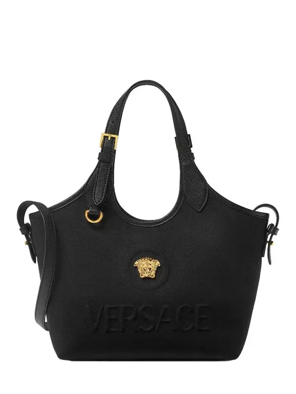 Versace Mini Medusa-logo Tote Bag - Black