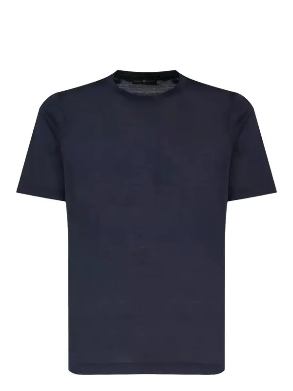 John Galliano Round-neck Short-sleeve T-shirt - Blue