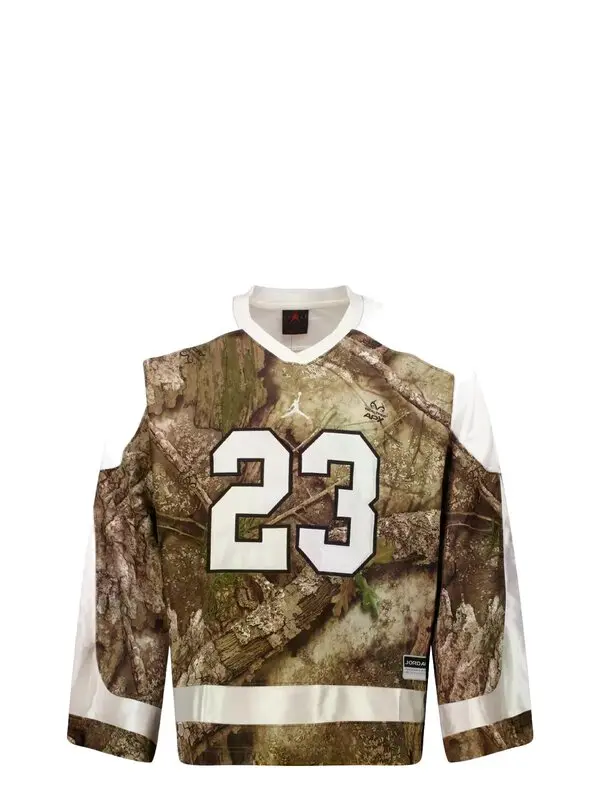 JORDAN Camouflage-pattern T-shirt - Brown