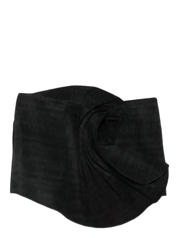 Magda Butrym Ruched Draped Mini Skirt - Black