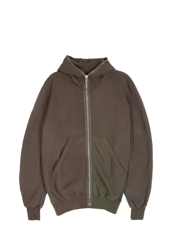 Rick Owens Jumbo Gimp Zip-up Hoodie - Brown