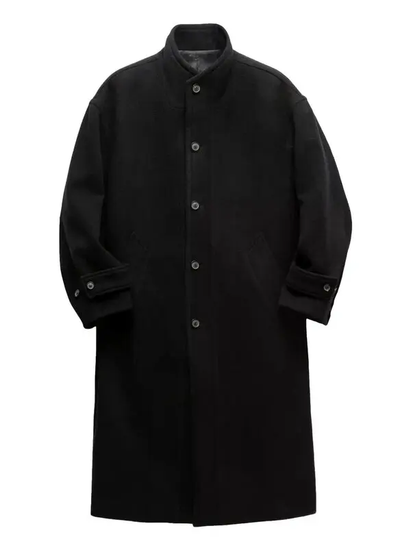 COOR High-neck Coat - Black
