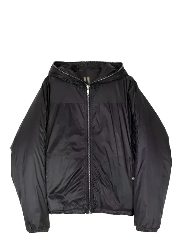Rick Owens Hooded Zip-up Jacket - Black