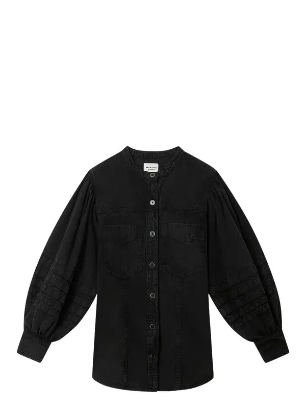MARANT ETOILE Milleda Patch-pocket Shirt - Black