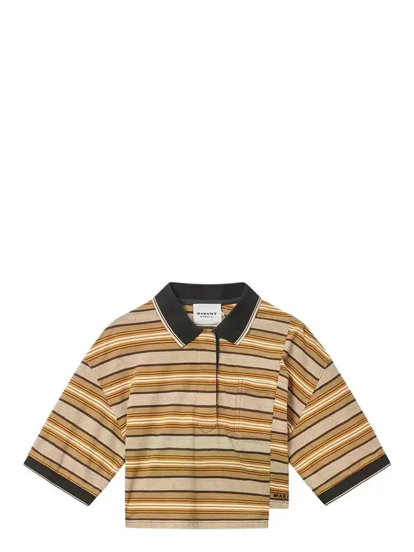 MARANT ETOILE Isalyne Striped Top - Neutrals