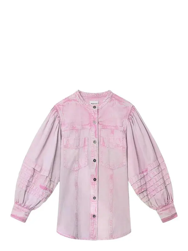 MARANT ETOILE Mileda Patch-pocket Shirt - Pink
